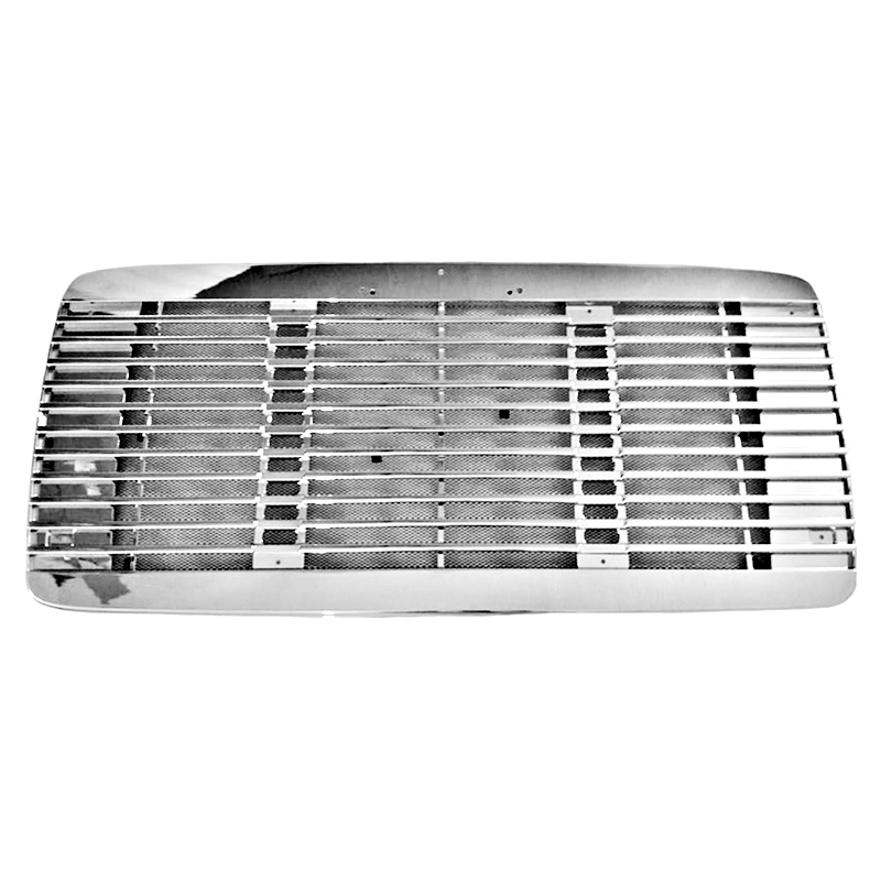 Parrilla Freightliner Fl60 con Mosquitero Cromada