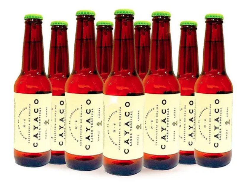 12 Pack Cerveza Artesanal Cayaco Tropical Lager 355ml C/u