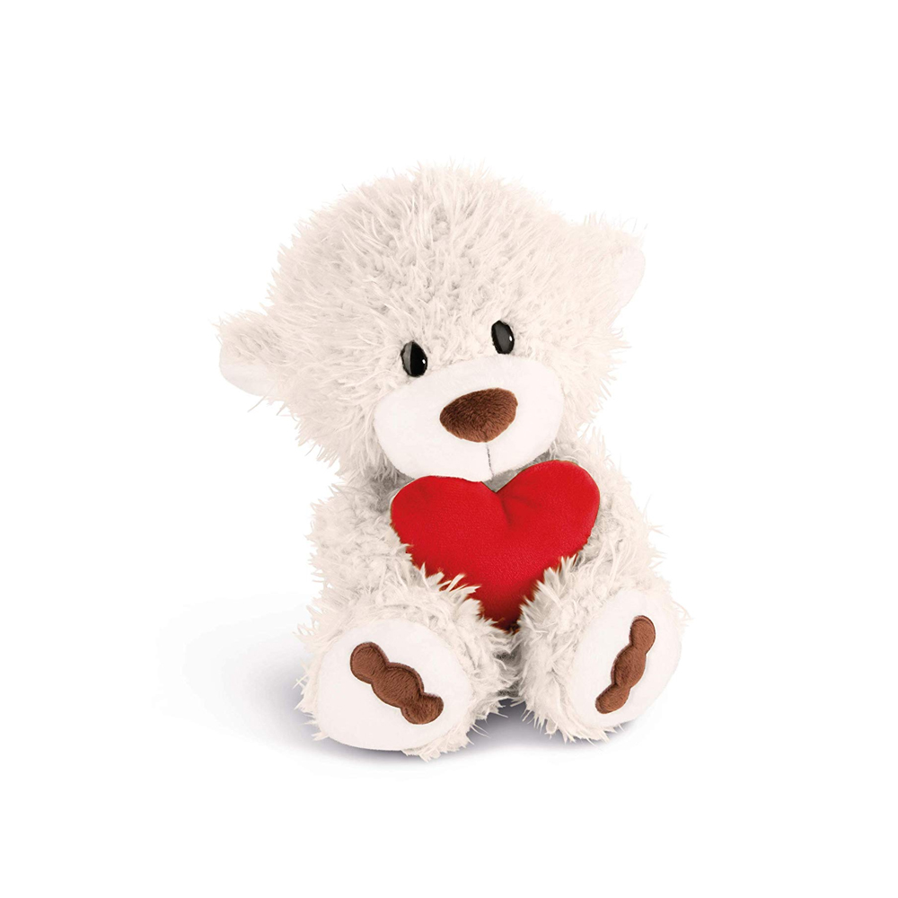 OSITO BLANCO CON CORAZÓN 30CM