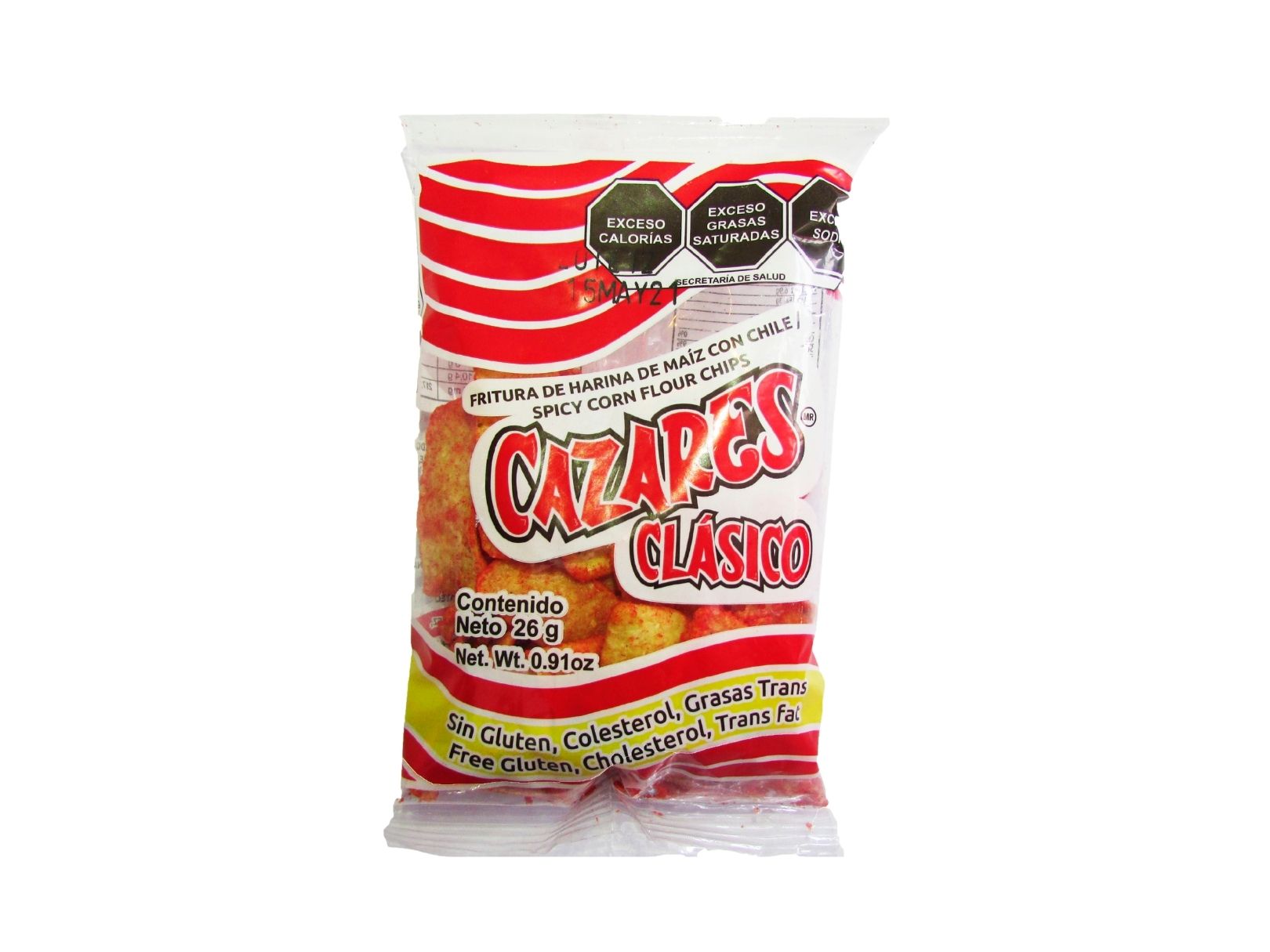 Cazares, Frituras De Maíz, 25 Pzas Con 26 G