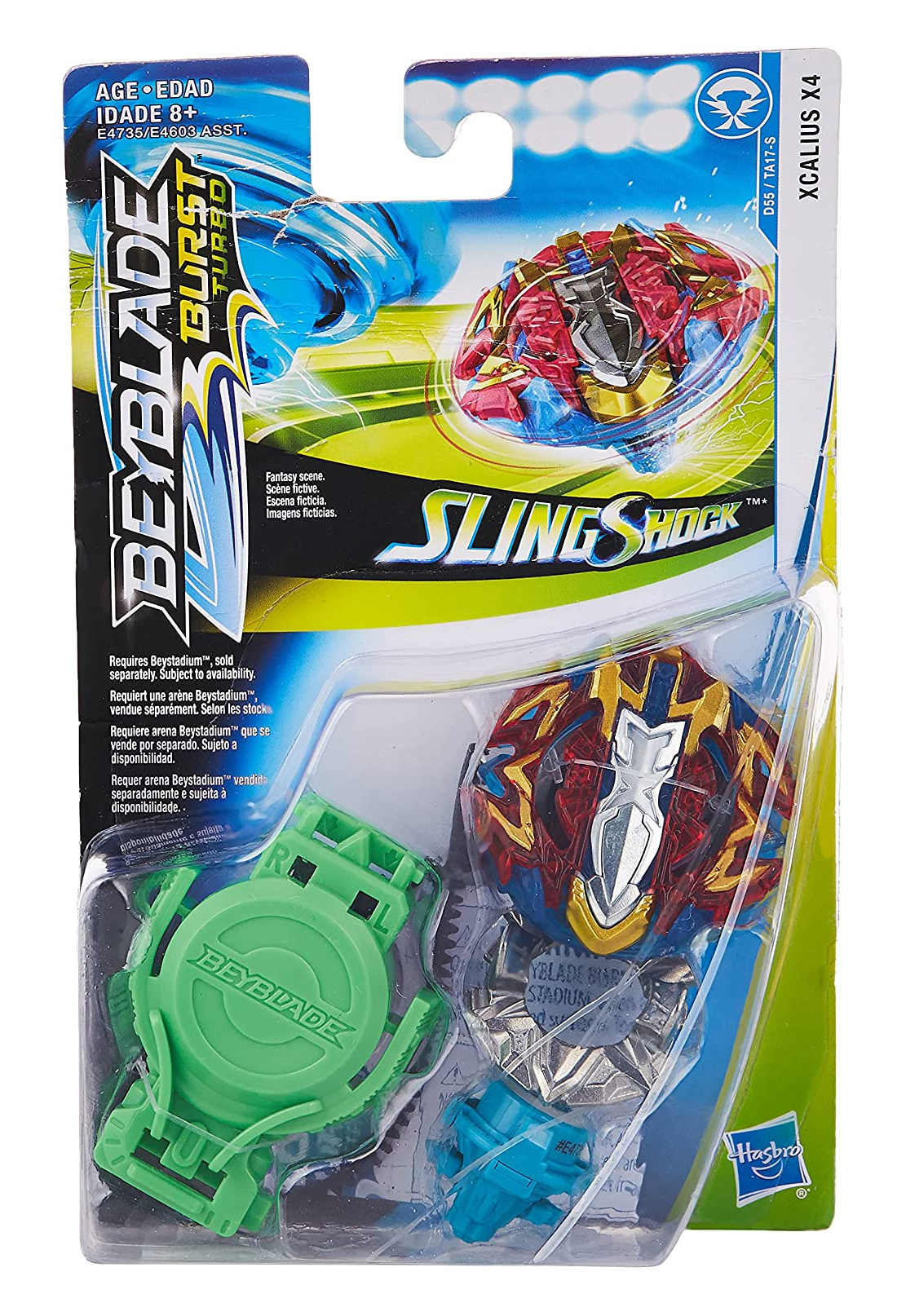 Beyblade Burst Turbo Xcalius X4 Sling Shock Hasbro
