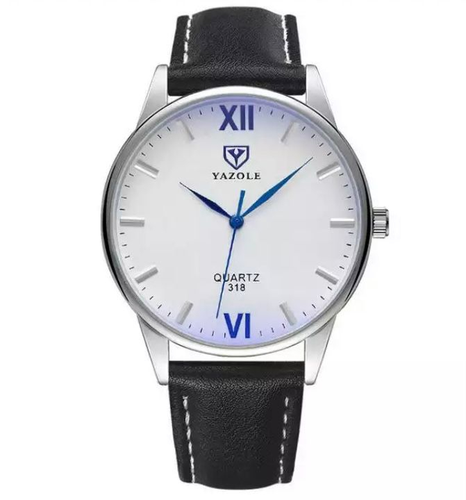 Reloj Para Caballero Marca Yazole D318 Diseño Elegante Y Moderno Piel Vinil
