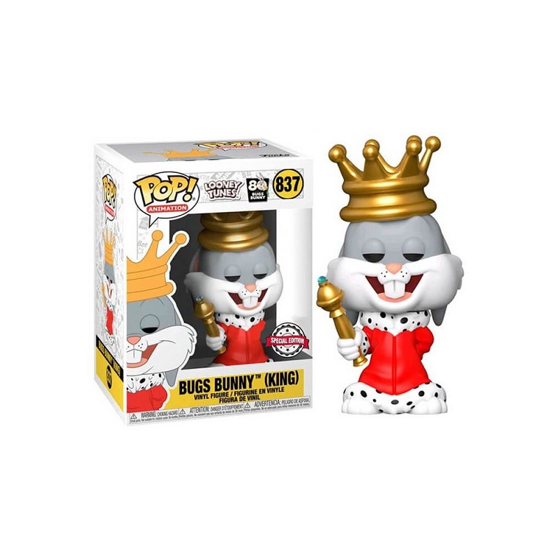 Funko Pop Figura Bugs Bunny King 837 Special