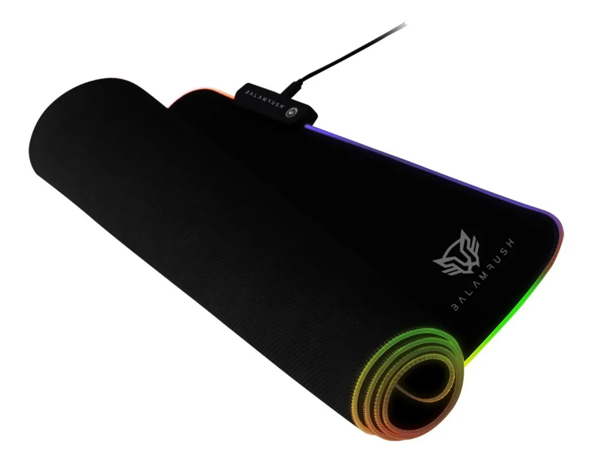 Mouse Pad Gamer Balam Rush Ragnarok Rgb Usb Negro Br-9314