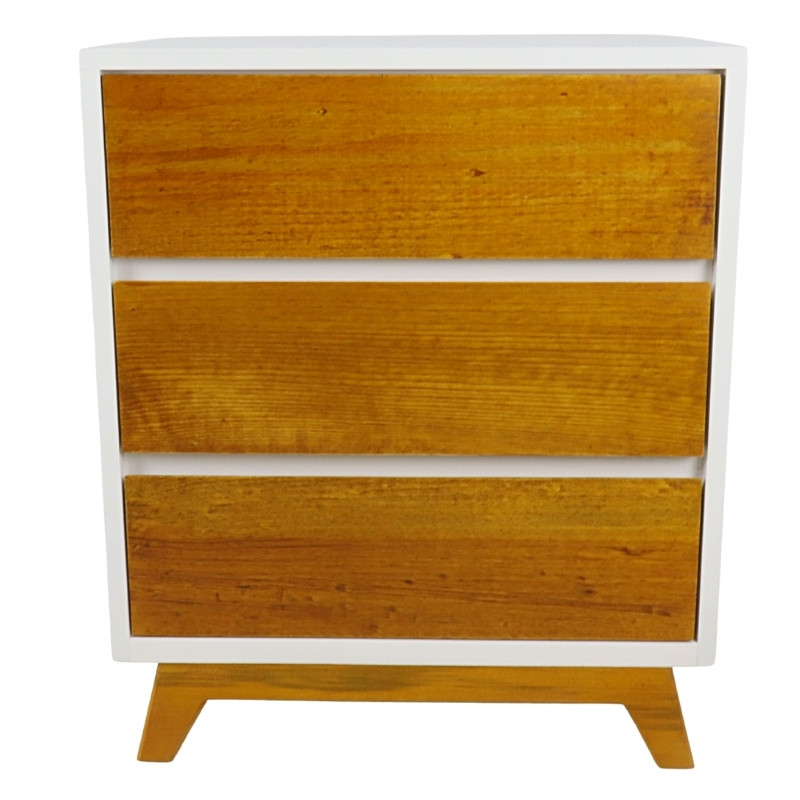 Buros Modernos Mesa Lateral de Servicio con 3 Cajones Nórdico ...