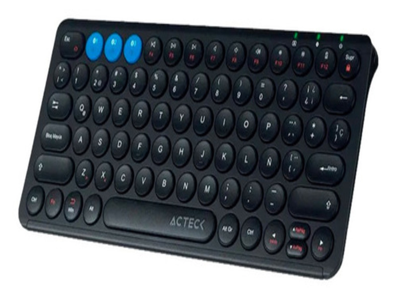 Acteck Teclado Multidispositivo Bluetooth Slim Recargable
