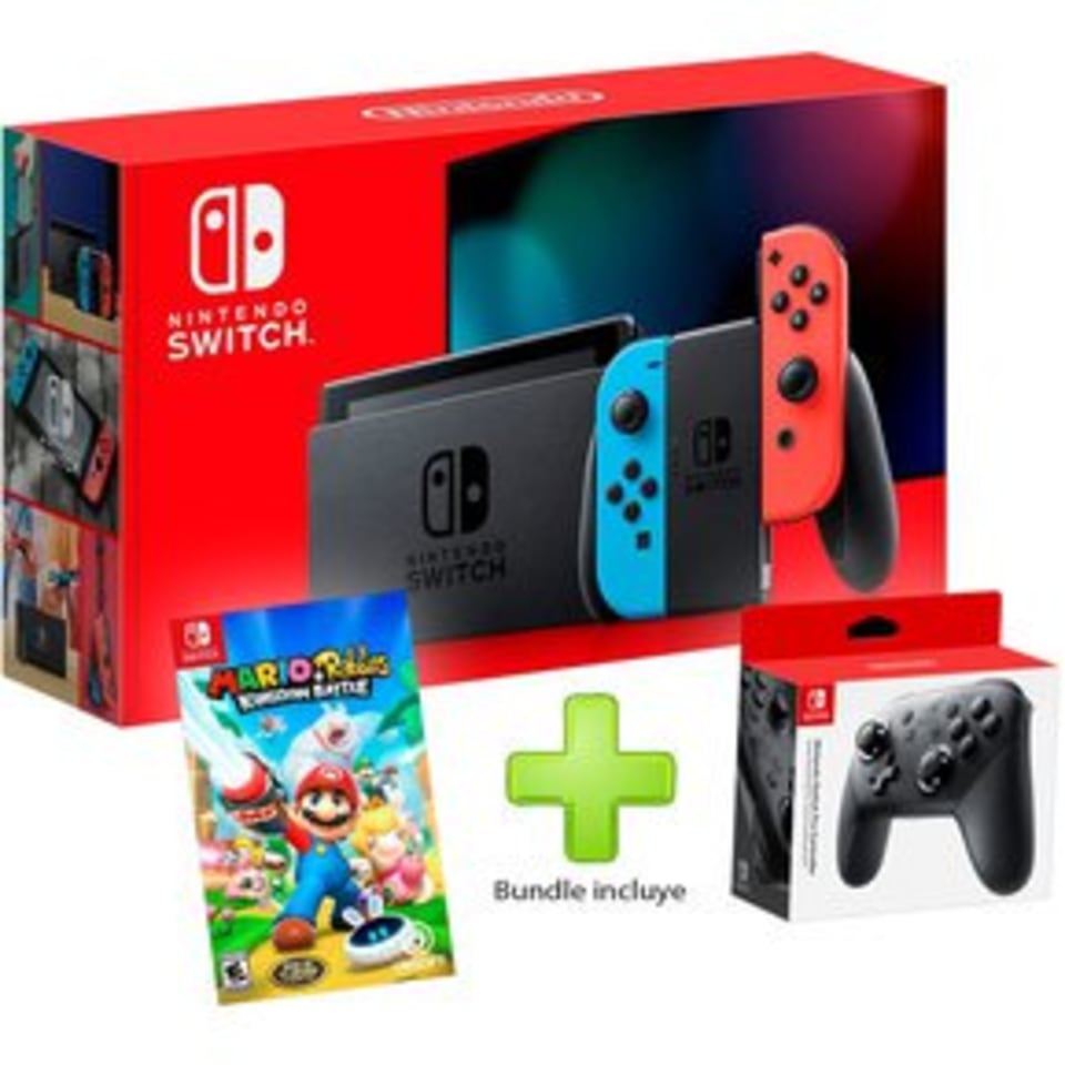Consola Nintendo Switch Neon + Deluxe Bundle