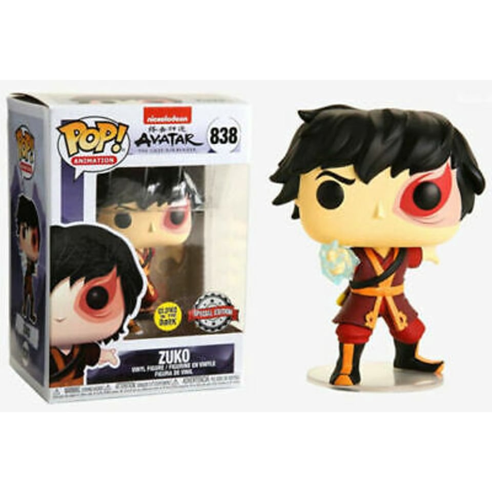 Funko Pop Avatar The Last Airbender Zuko con Lightning Glow