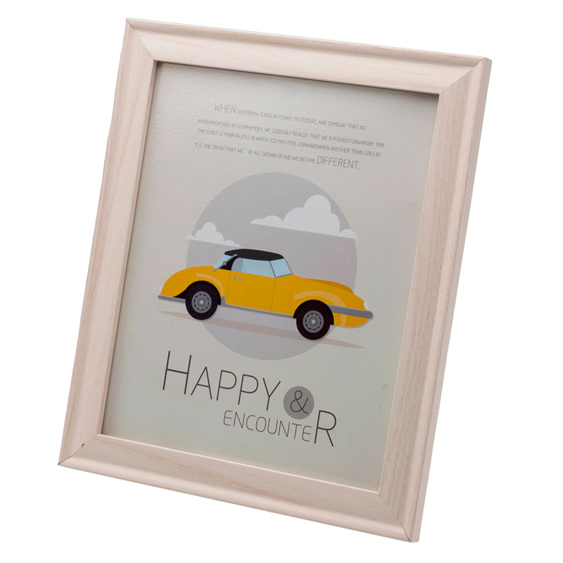 Portaretrato Madera 5x7 Babyshower Oficina Diploma Hw028