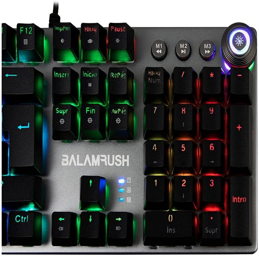 TECLADO BALAM RUSH CHAOS GAMING RGB SPECTRUM PROGRAMABLE (BR-922944)