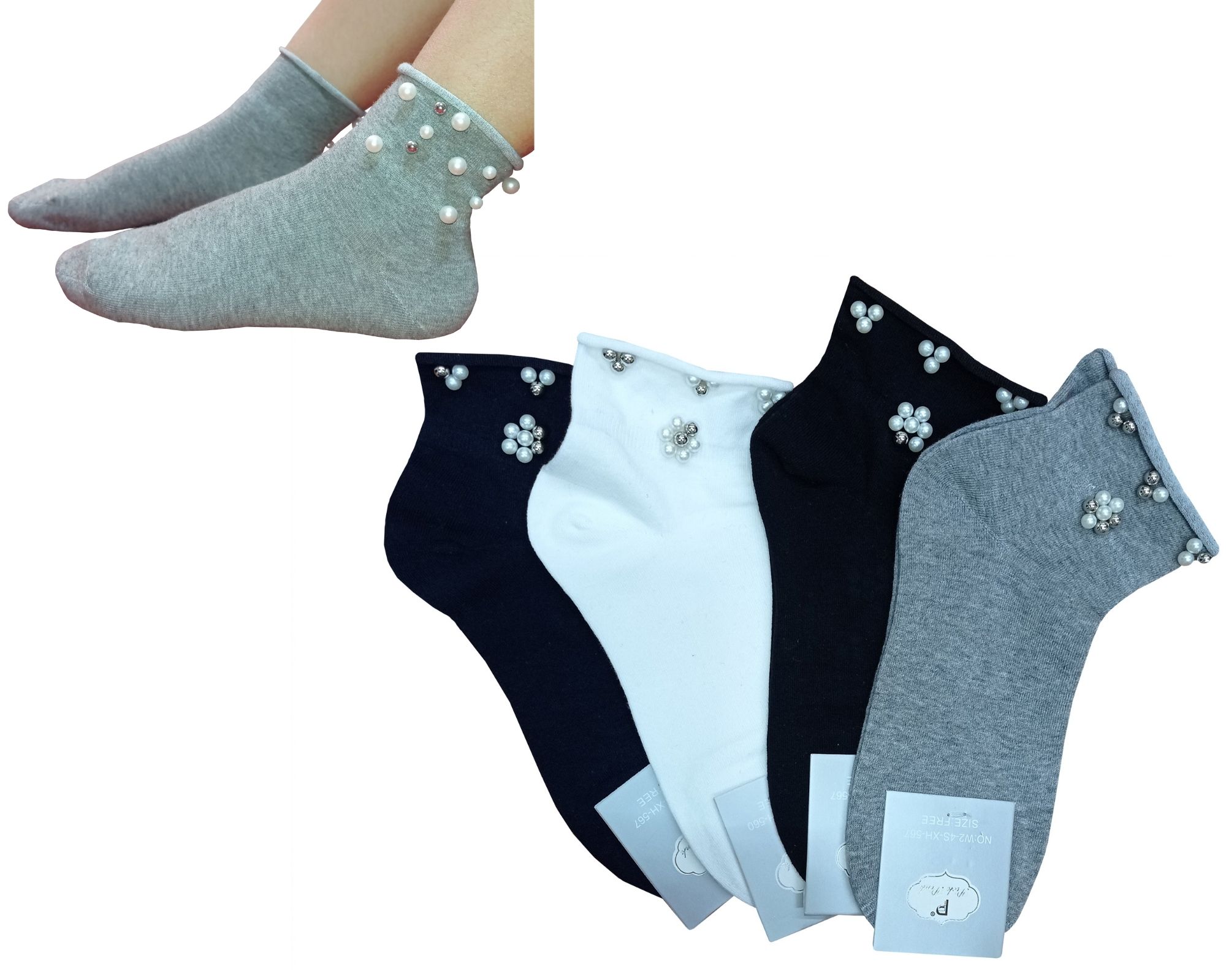 Tines C/perlas Dama 12 Pares