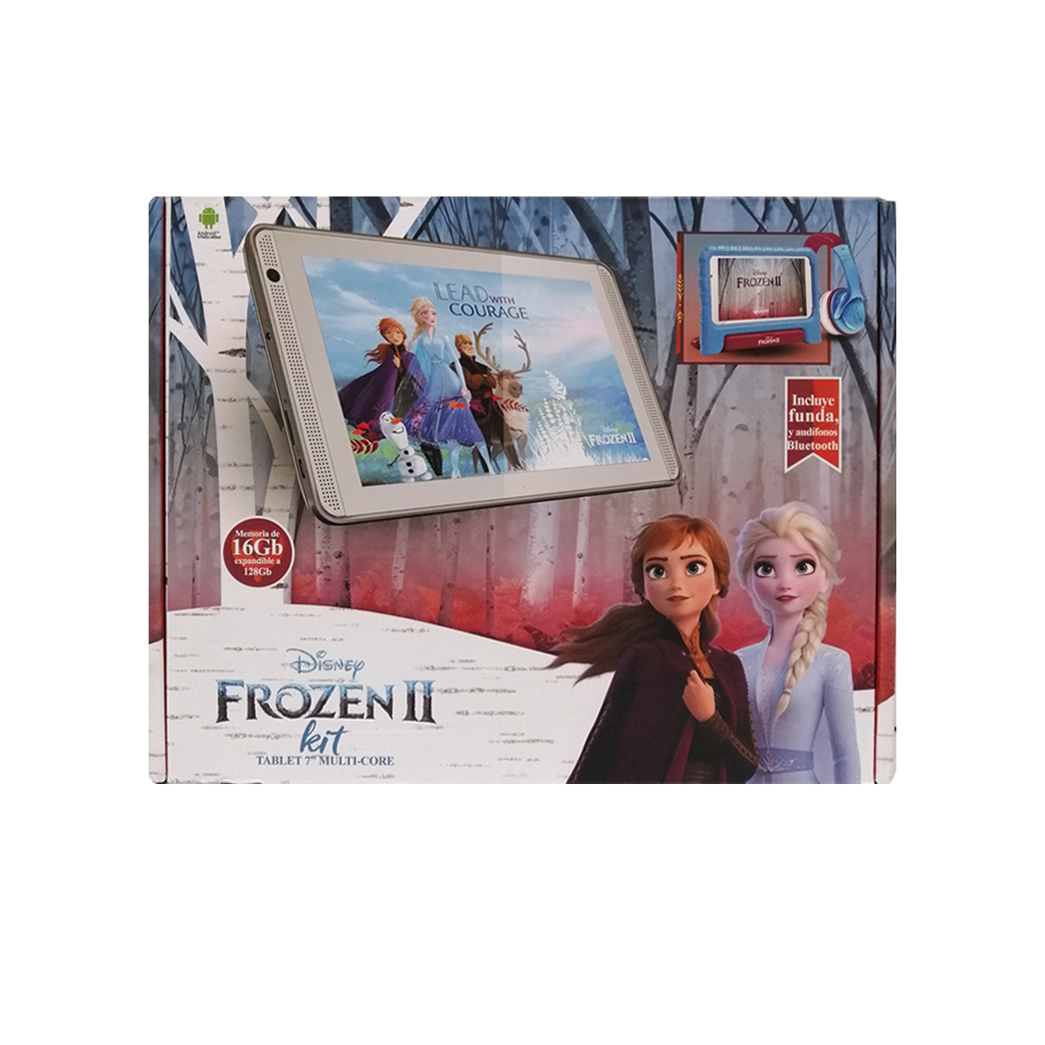 Kit Frozen Tablet 7'' + Audífonos + Bumper Disney
