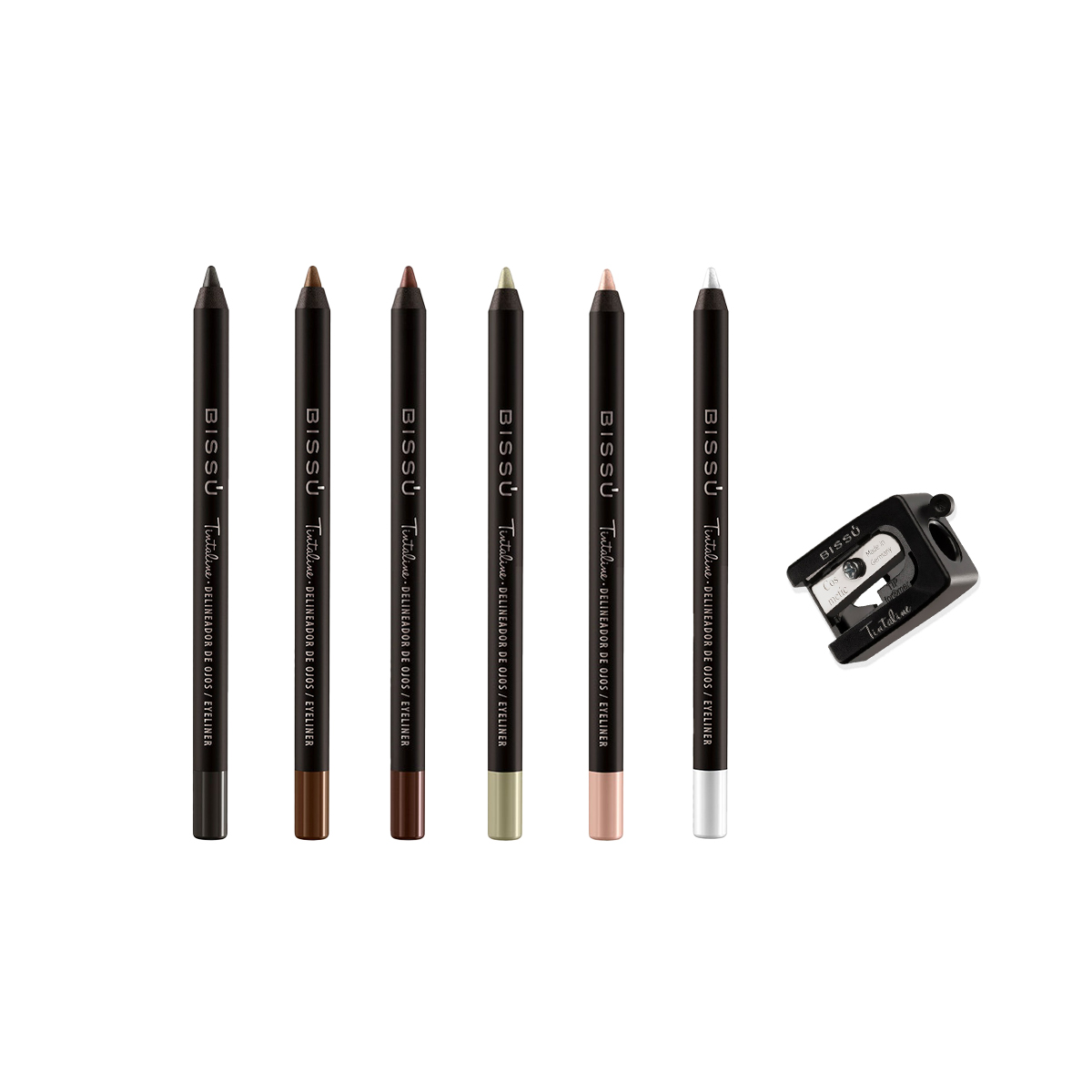 Kit Bissu Delineador Tintaline tonos básicos (Set 7 piezas)
