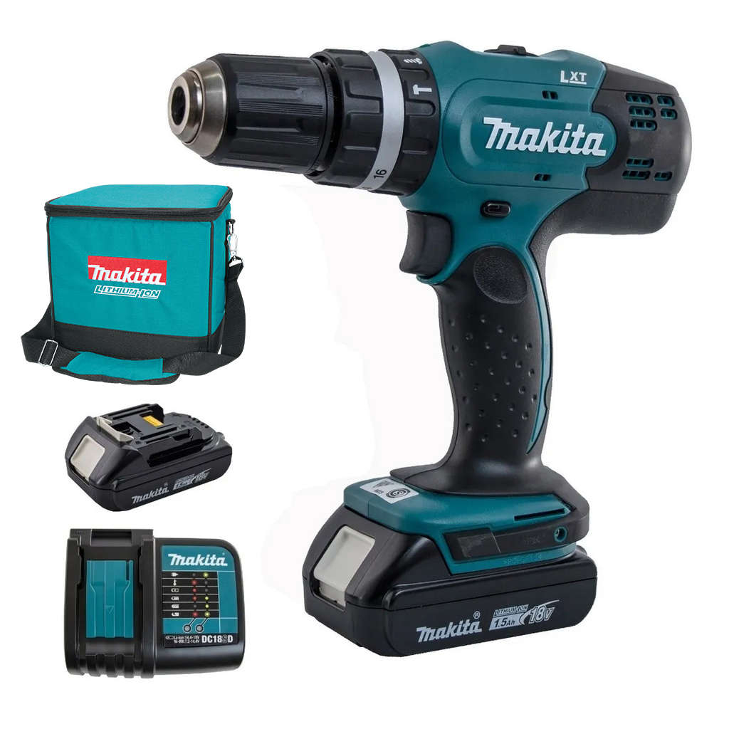 Rotomartillo Atornillador Inalámbrico Makita Dhp453sye 18 V