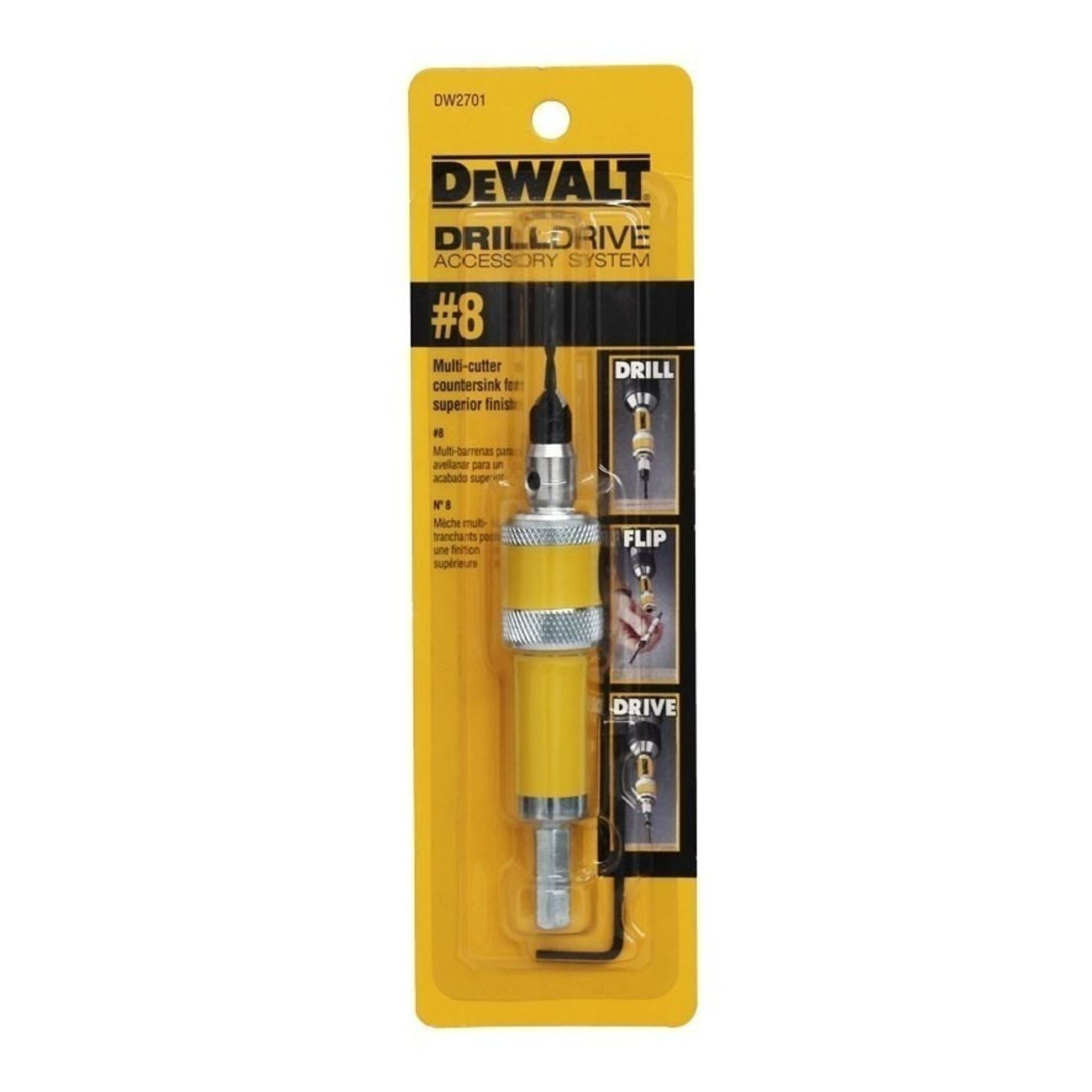 Avellanador Punta Phi8 Y Adaptador Marca Dewalt Dw2701