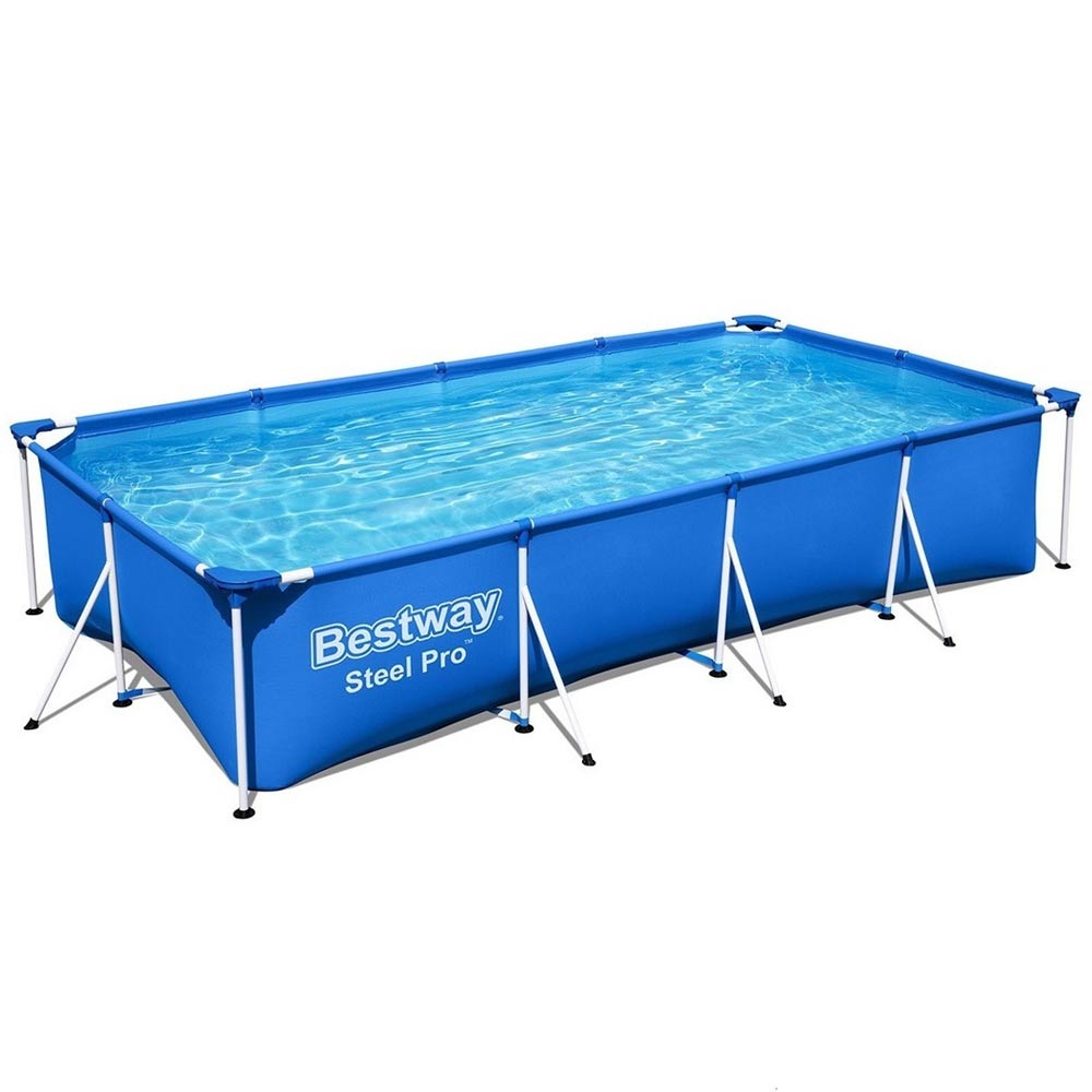 Alberca Rigida Rectangular Estructural 4 mts Largo Bestway