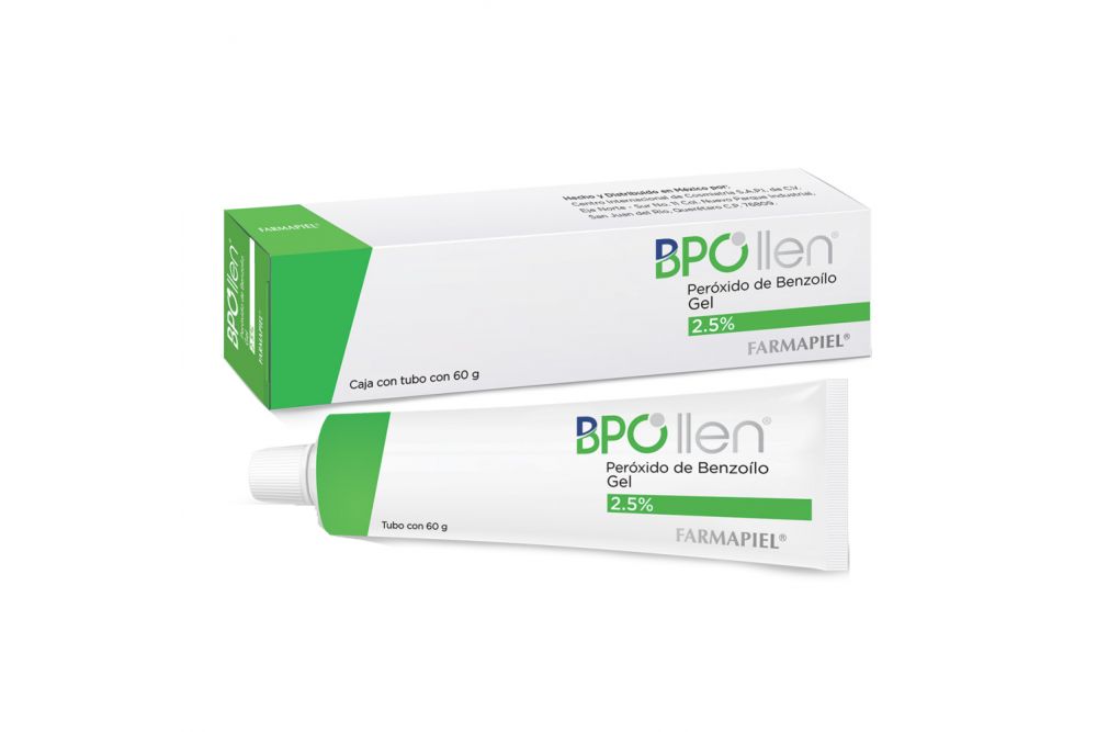 Bpollen 2.5% Peróxido De Benzoilo Gel Tubo Con 60g