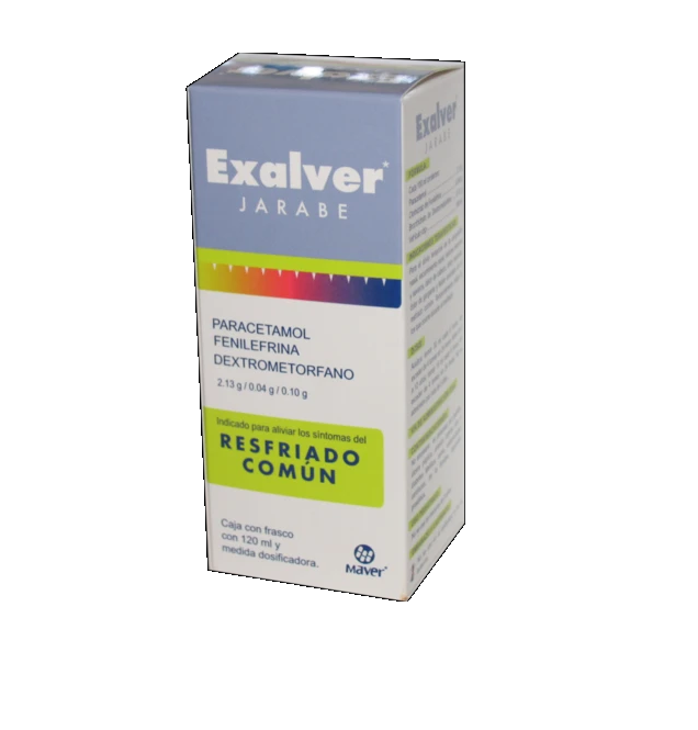 Exalver Adultos Jarabe Paracetamol - Fenilefrina - Dextrometorfano