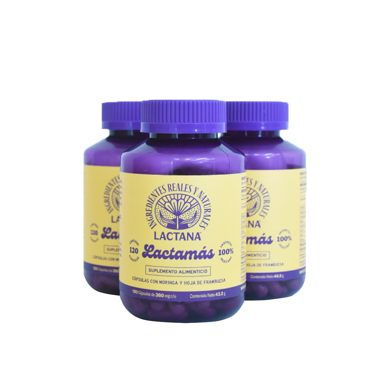 Lactamás Paquete Tres Capsulas Lactana Apoyo en la lactancia.