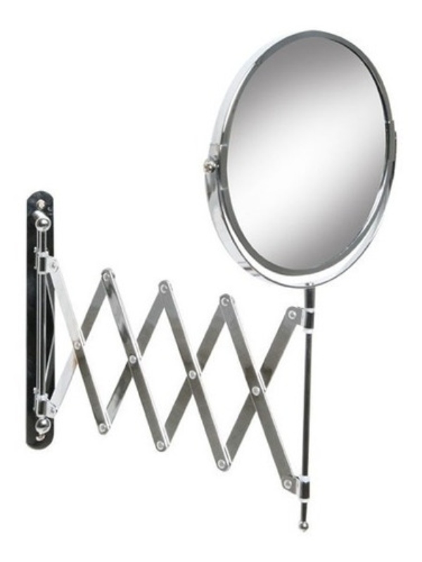 BATH ACCENTS HBA-3121SS Espejo giratorio retractil, color plata
