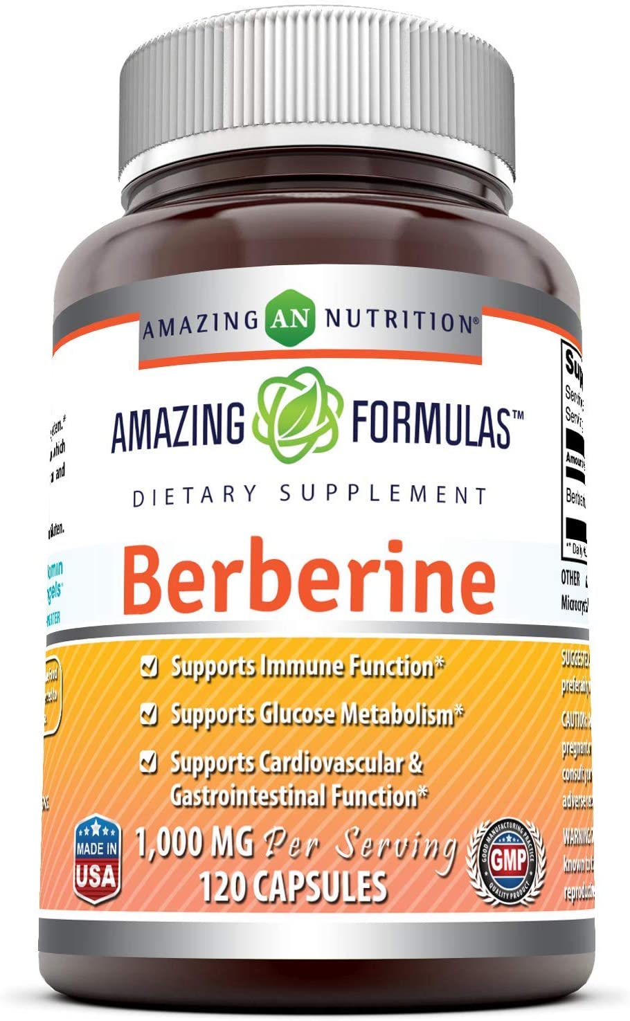 Amazing Formulas Berberine 500Mg 120 Capsulas