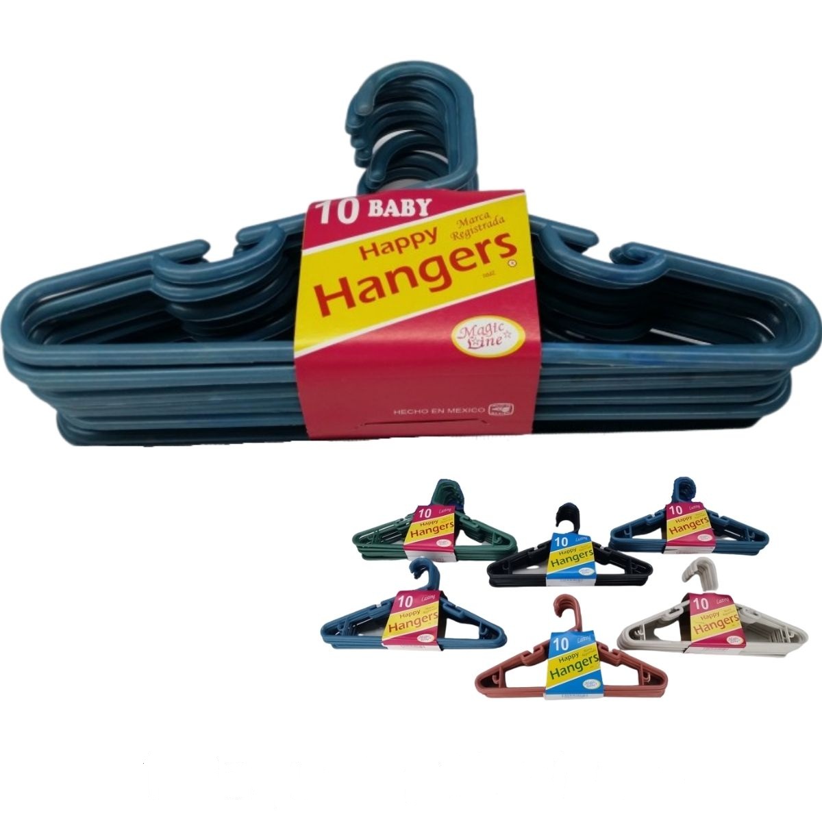 Gancho Para Ropa Grande Paquete 10 Ganchos C/u Pjar