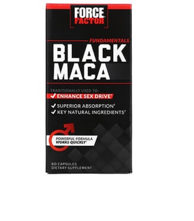 FORCE FACTOR Black Maca 60 capsulas