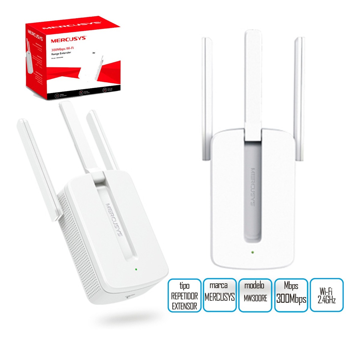Extensor de Rango Mercusys MW300RE
