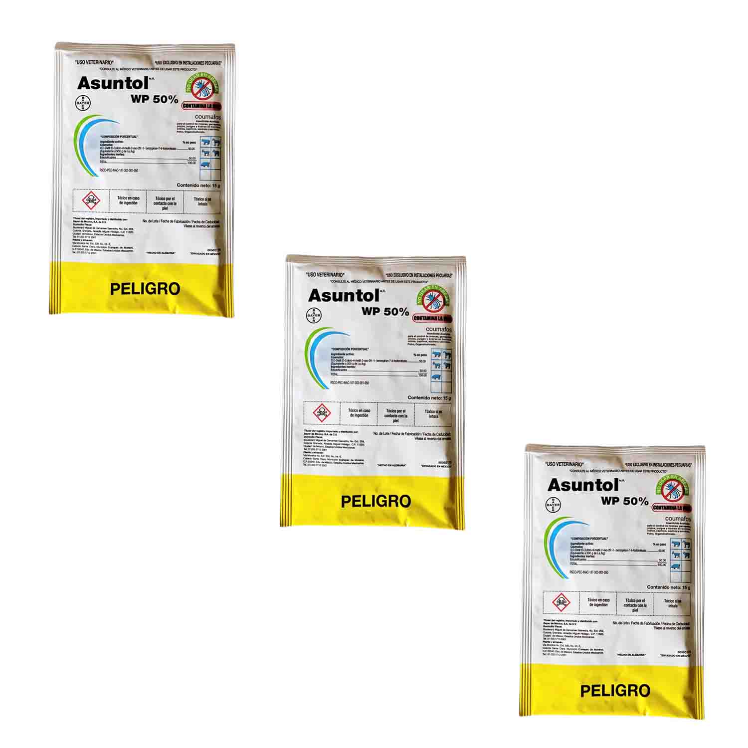 Pack 3 Asuntol Polvo 15GR