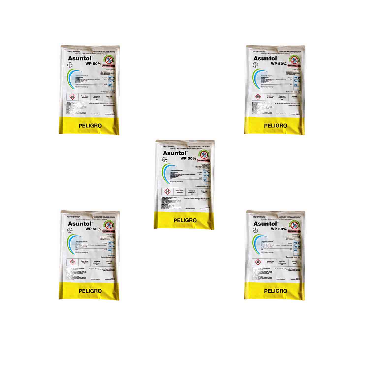 Pack 5 Asuntol Polvo 15GR