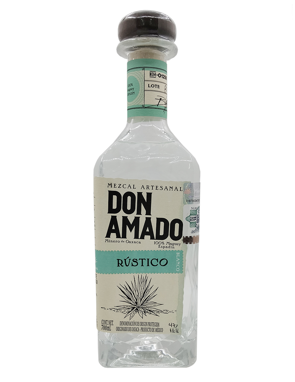 DON AMADO MEZCAL ARTESANAL RUSTICO BLANCO 750ML