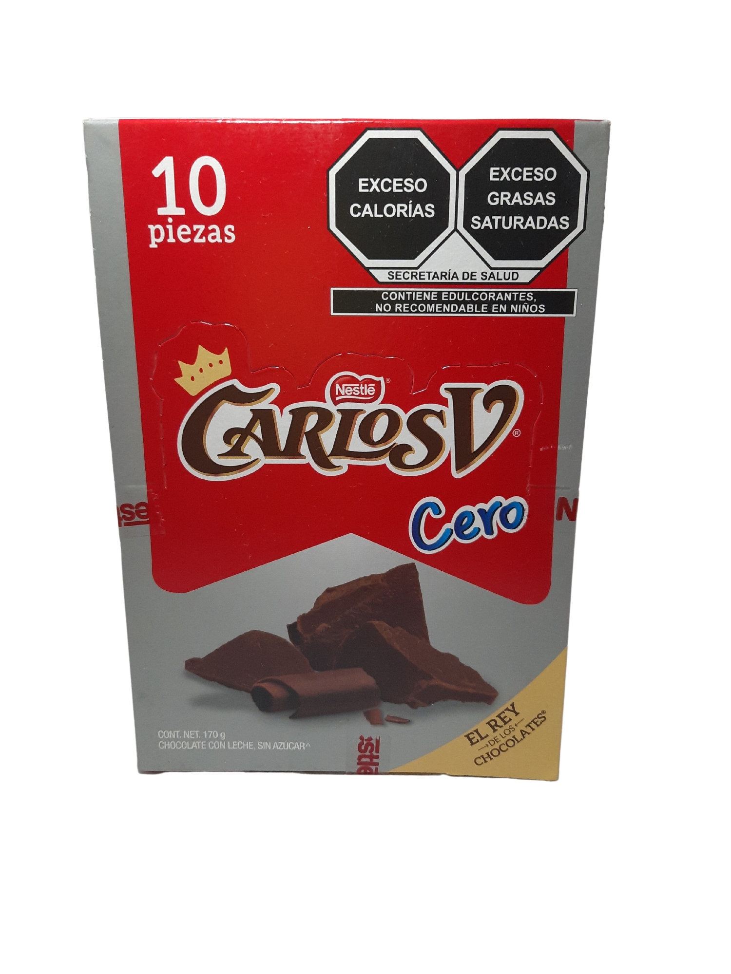 Chocolate Nestle Carlos V Cero 10 Pz 170g