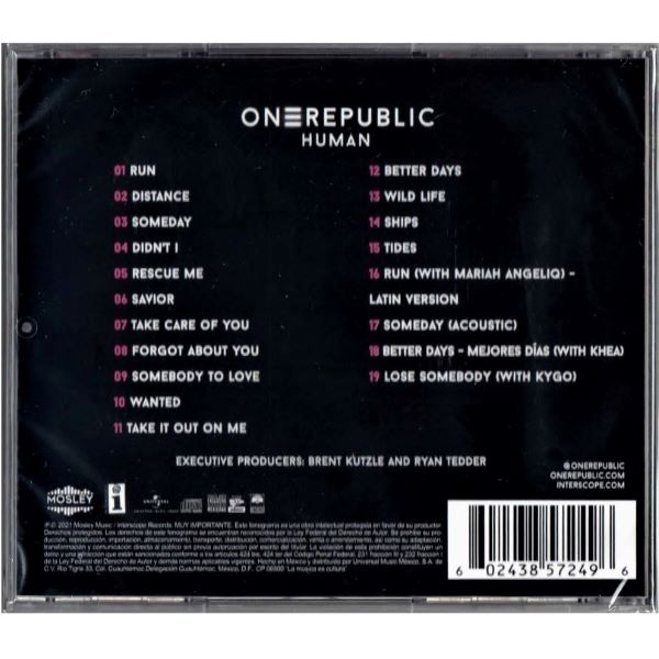 CD One Republic ~ Human