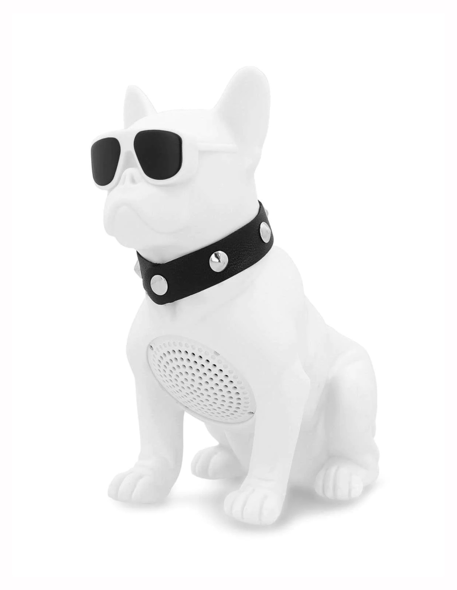 Bocina Bluetooth En Forma De Perro Bulldog Auxiliar Sd