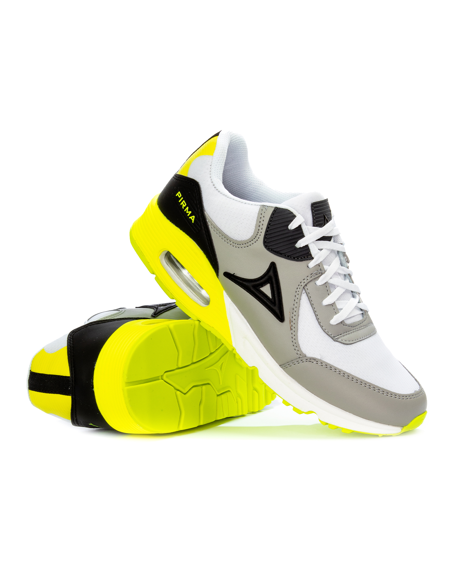 Tenis Pirma Dama Flex Step Modelo 5503 Gris/Neón - Golero Sport