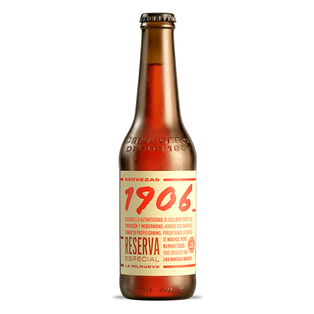 CERVEZA ESPAÑOLA 1906 RESERVA ESPECIAL SEIS / PACK DE 6 330ML C/U