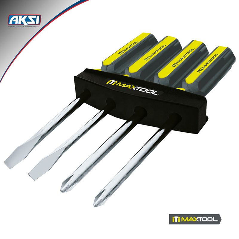 Juego De Desarmadores Maxtool-4 Pzas