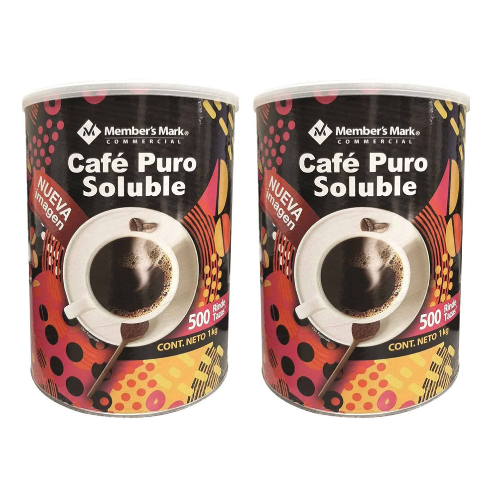 Café Soluble Member's Mark 2 piezas de 1 kg c/u