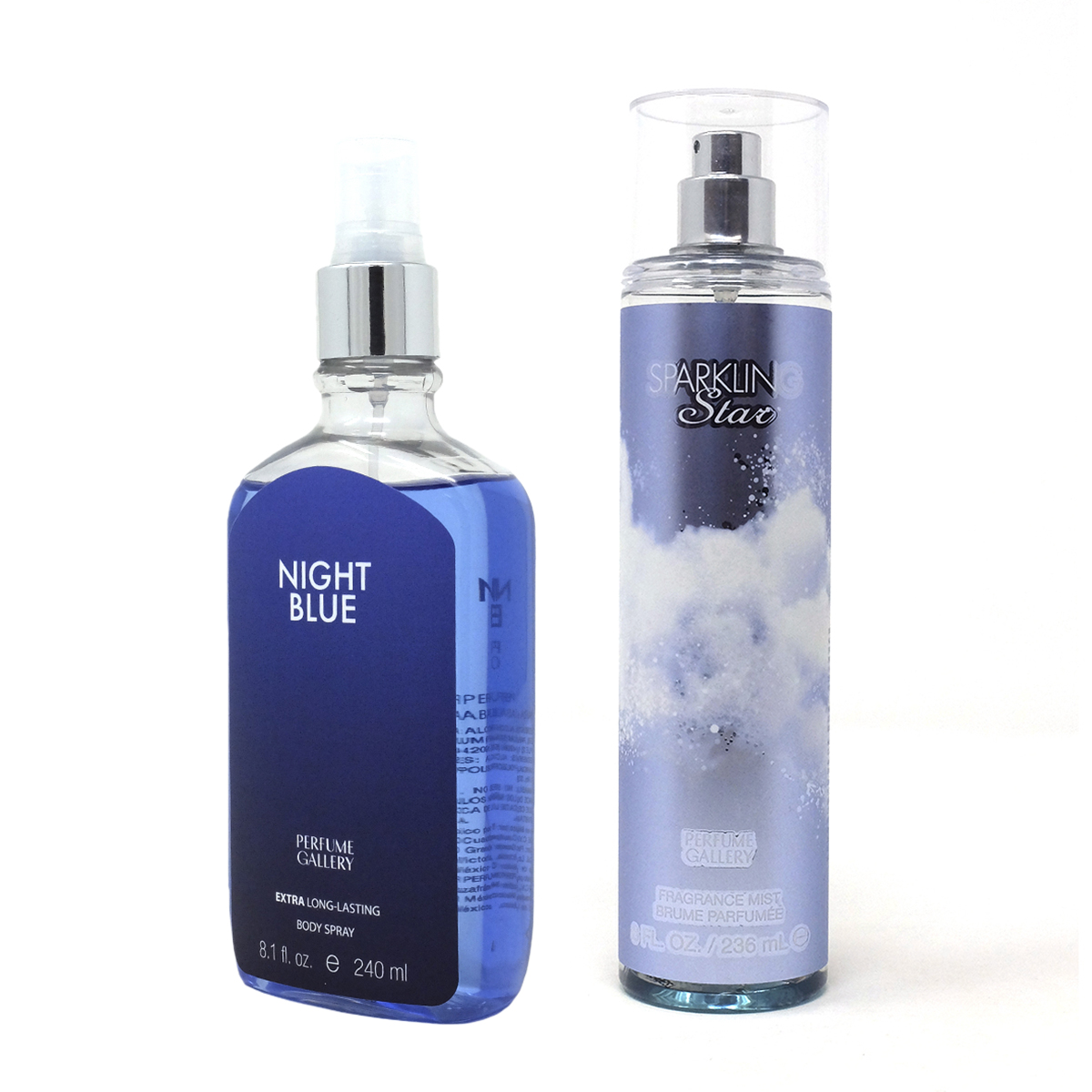 Combo 6 integrado por 2 Body Mist: 1 pz de dama + 1 pz de caballero