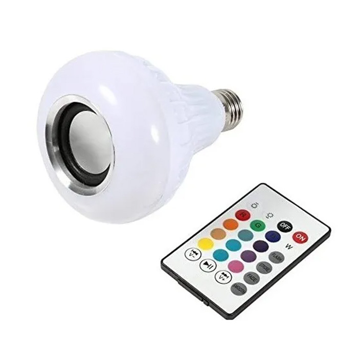 Foco Bocina Led, Bluetooth Multicolor