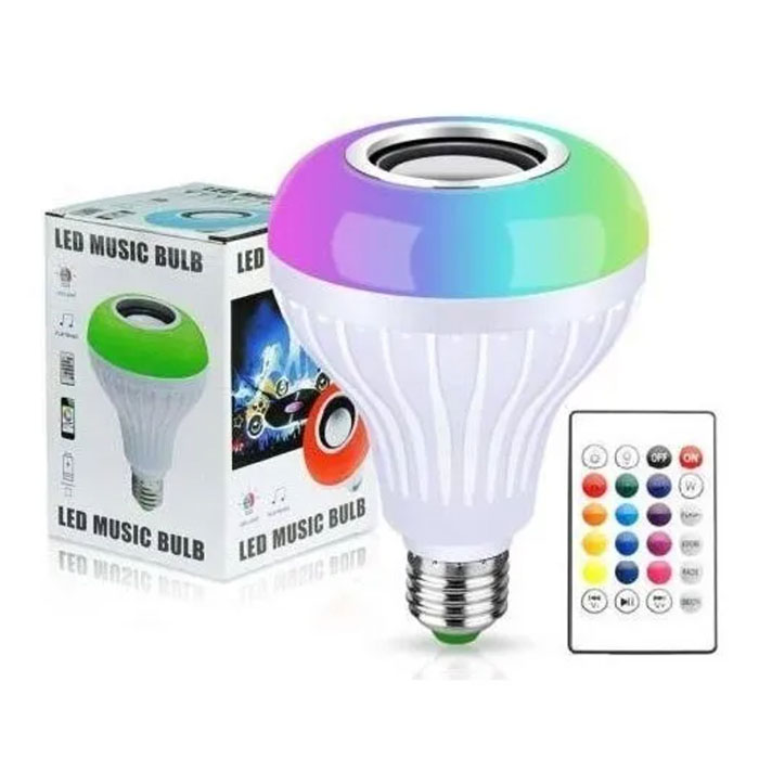 Foco Bocina Led, Bluetooth Multicolor