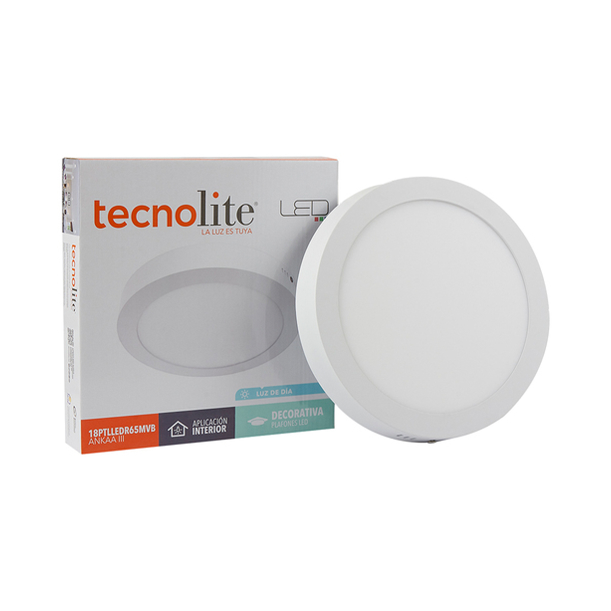 Lámpara Led De Techo Tecnolite 18w 6500k Sobreponer