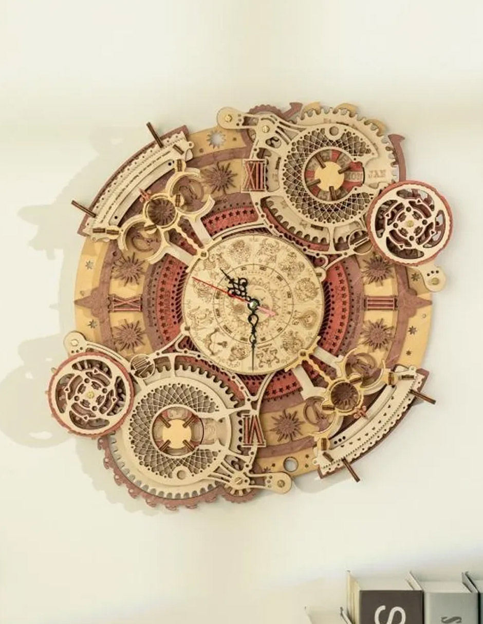 Rompecabezas Armable Reloj Pared Robotime Madera