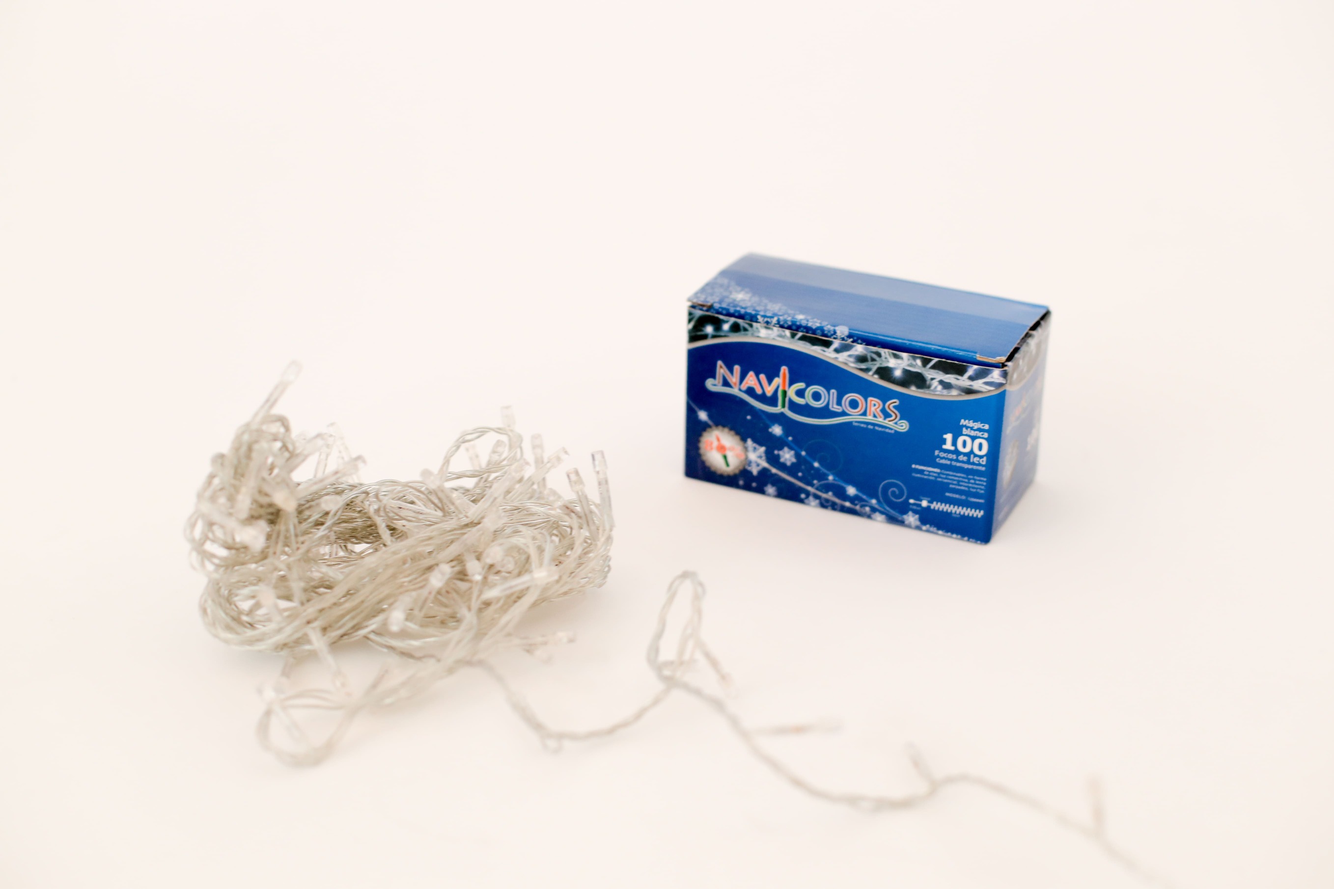 Serie De Luces Navideñas Luz Blanca 100 Leds