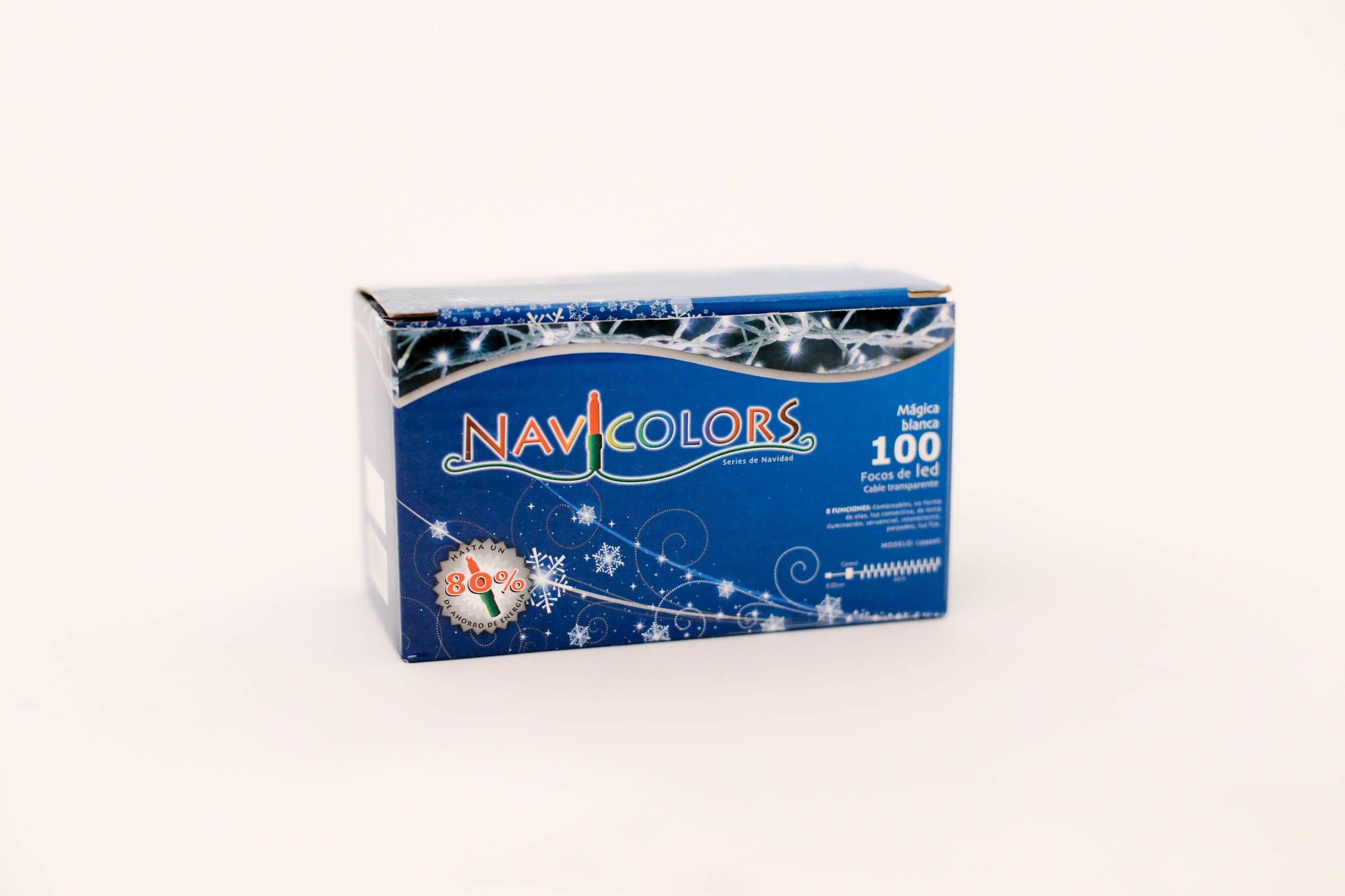 Serie De Luces Navideñas Luz Blanca 100 Leds