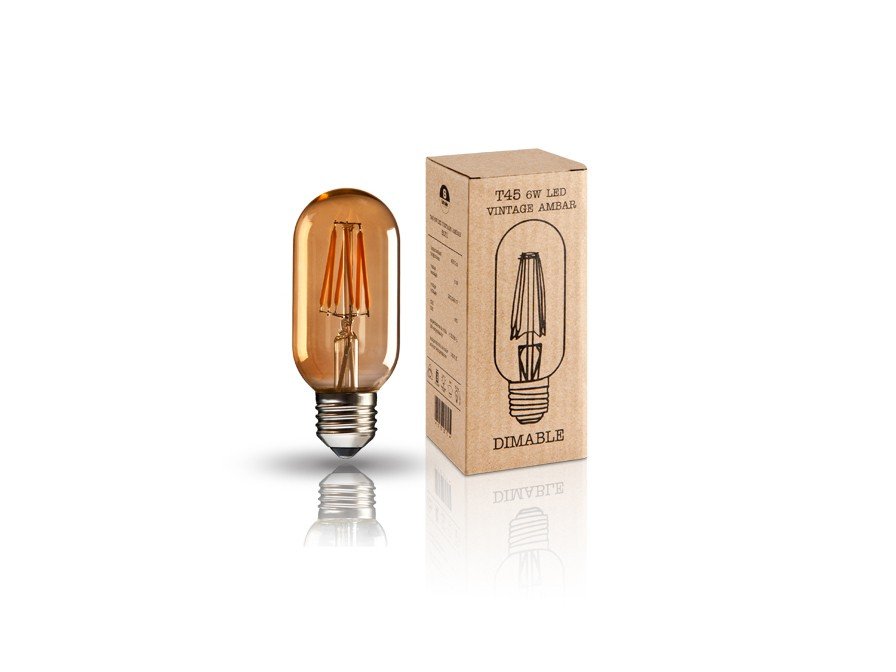 Foco Led Vintage 4w Filamento Modelo T45 retro calido