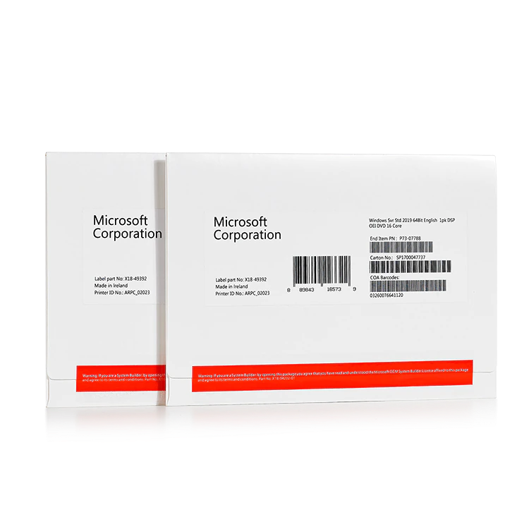 Windows Server Standard 2019, 1 Licencia, 16-Core, 64-bit, P73-07788