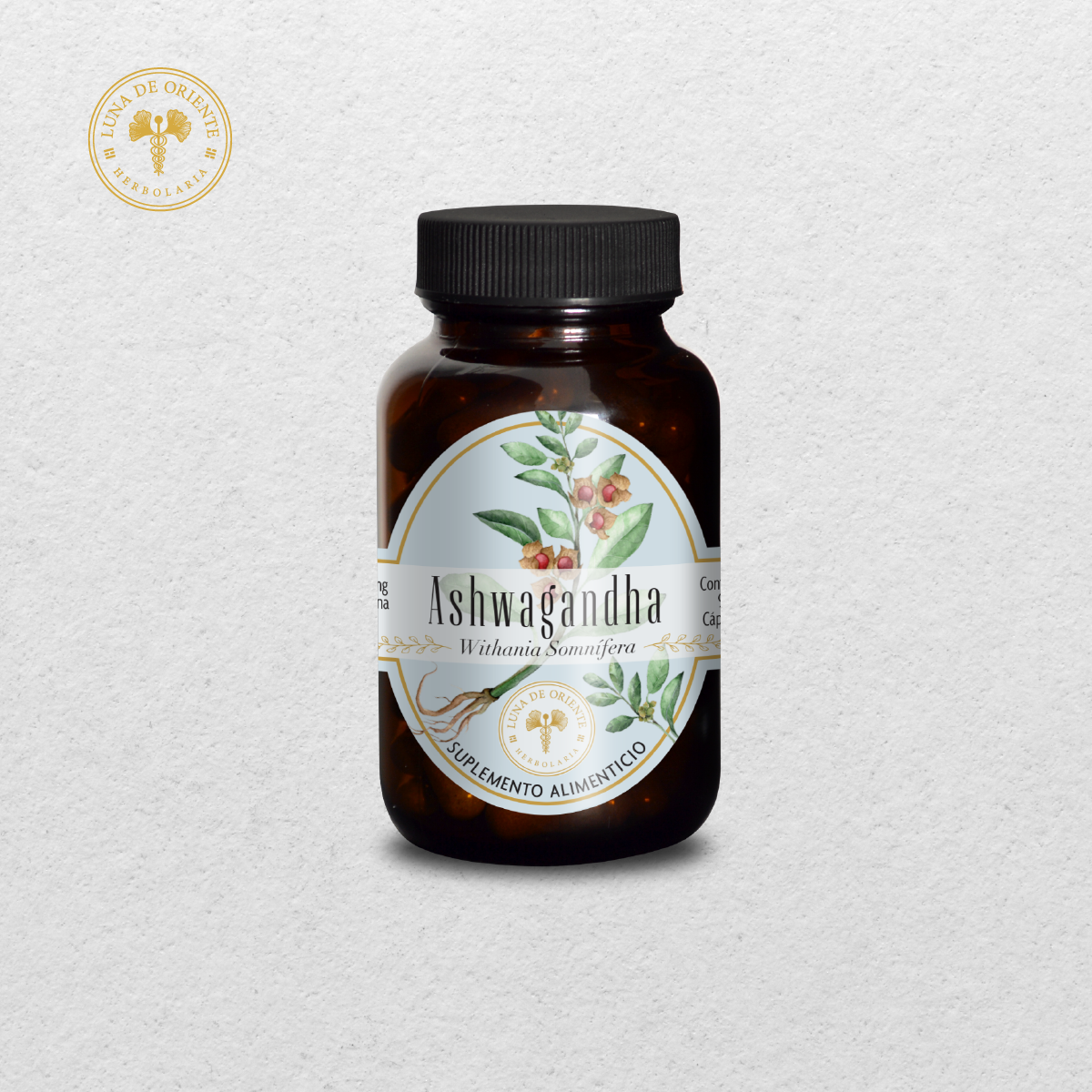 Ashwagandha 90 Cápsulas De 500 Mg Luna De Oriente