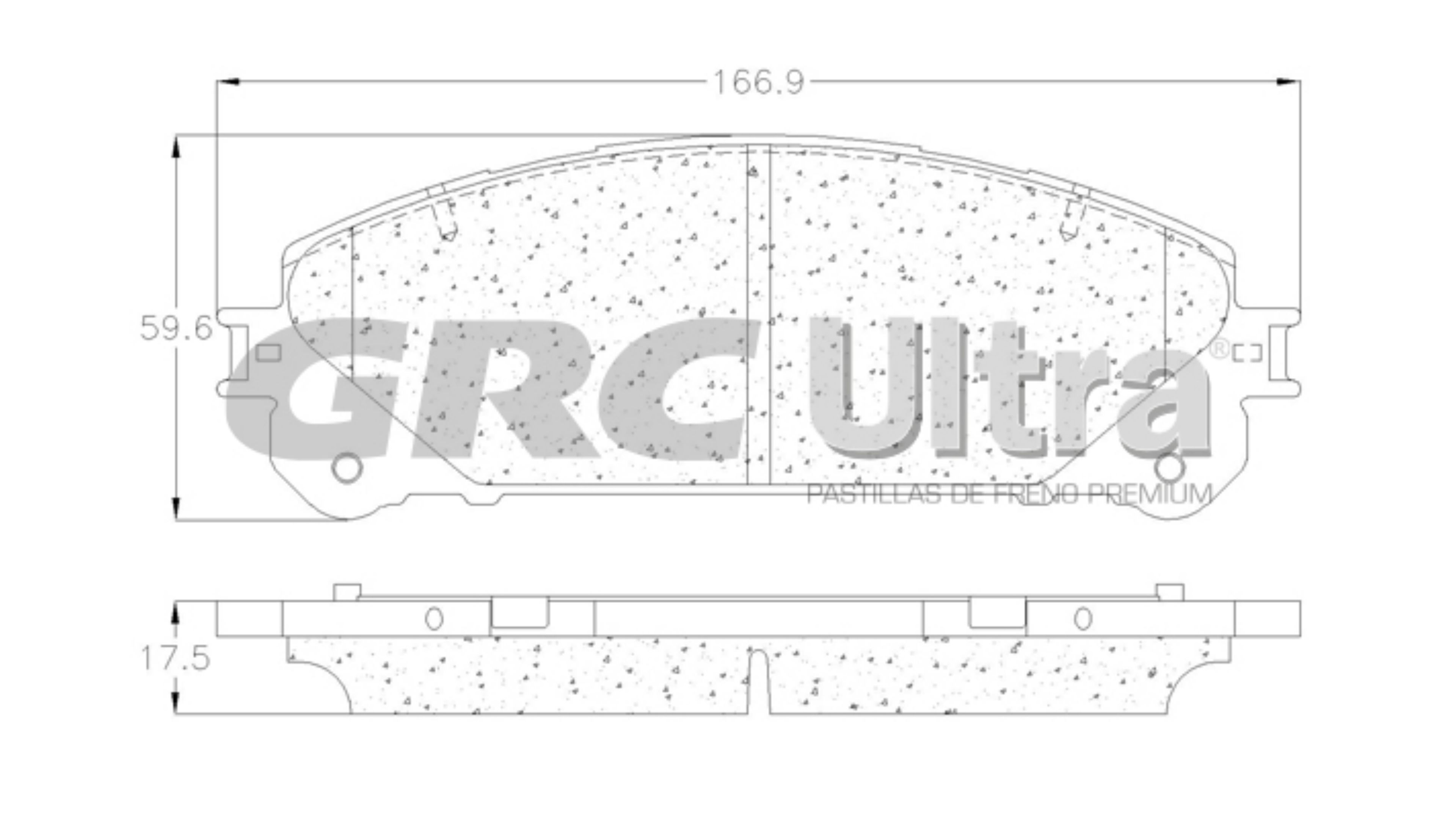 Balatas Delanteras Grc Ultra para Toyota Sienna 2008 2009 2010 2011 ...