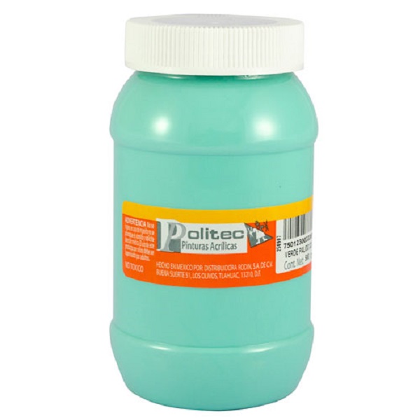PINTURA ACRÍLICA POLITEC L300 500 ML VERDE PALIDO